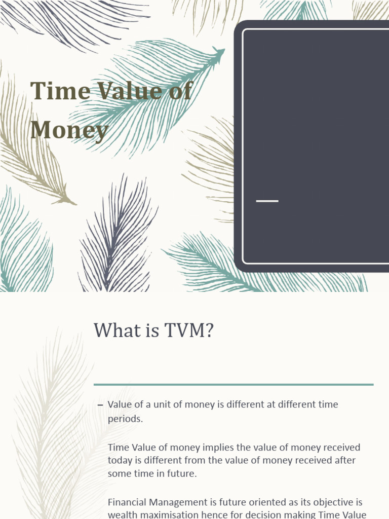 CF - Module 2 - Time Value of Money | PDF | Present Value | Interest