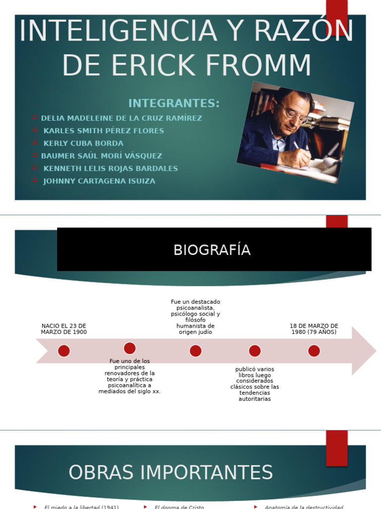 Inteligencia y Razon de Erick Fromm | PDF | Erich Fromm | Psicoanálisis