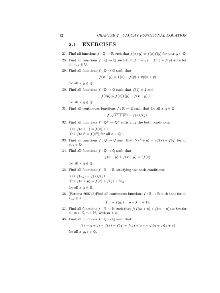 Functional-Equations 9-10-11 | PDF