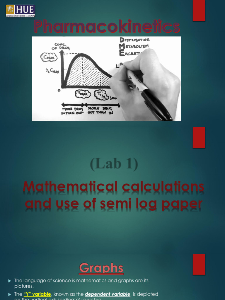 Lab 1 - Mathematical Calculations | PDF | Pharmacokinetics | Logarithm