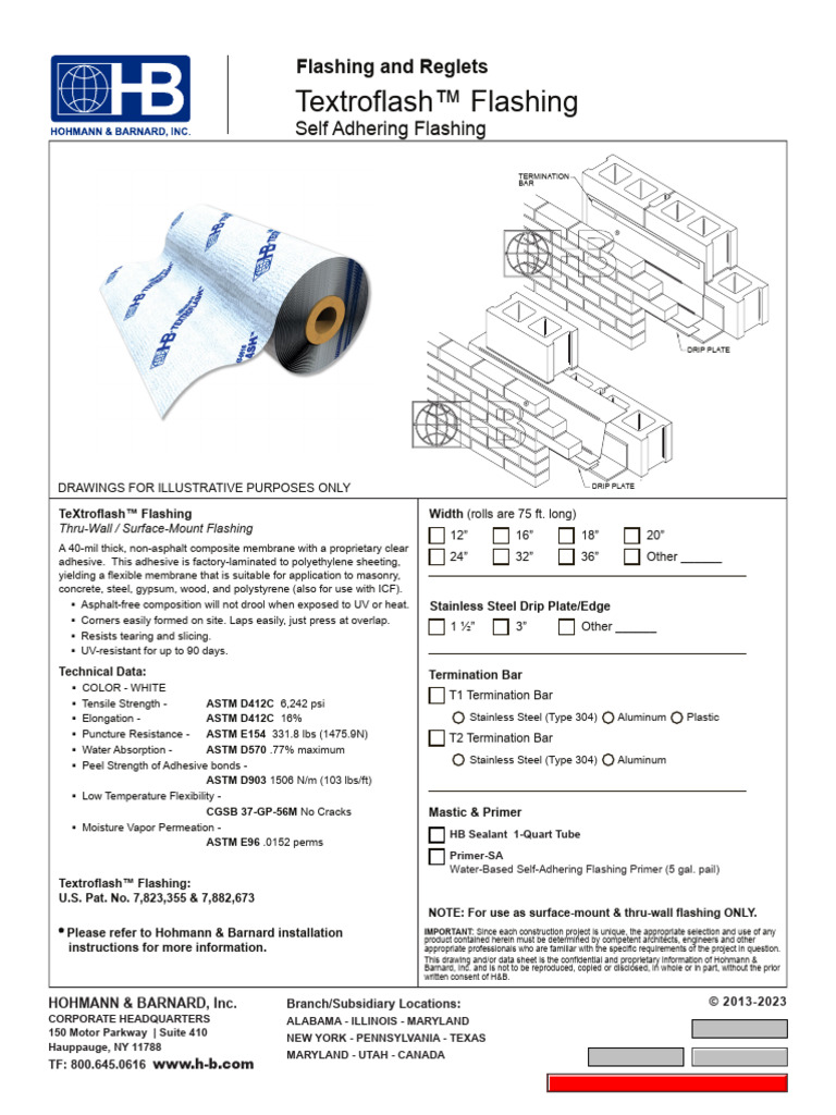 Textroflash Flashing - 4.8.25 | PDF | Stainless Steel | Building ...