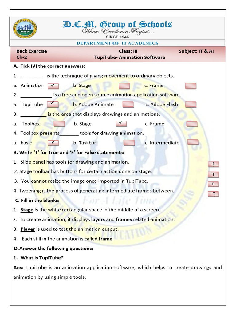 Iii - Computer - Chapter-2 - Back Excercise | PDF