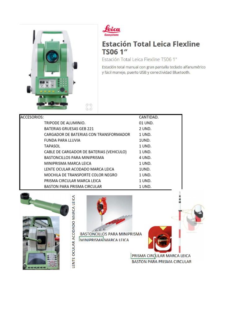 Estacion Total Leica-Ts06 | PDF