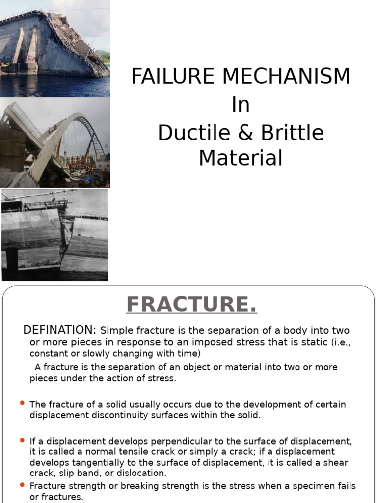 Failure Mechanism in Ductile and Brittle Material | PDF | Fracture ...
