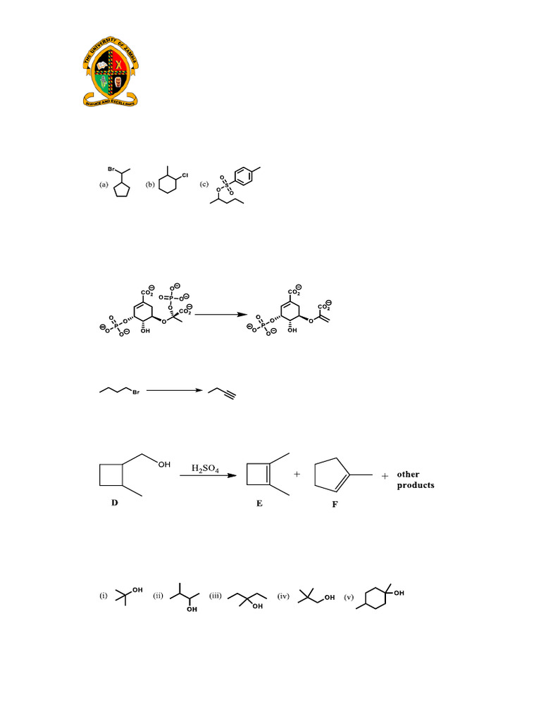CHE 2105 Tutorial Sheet 3 - 2024 - 2025 | PDF