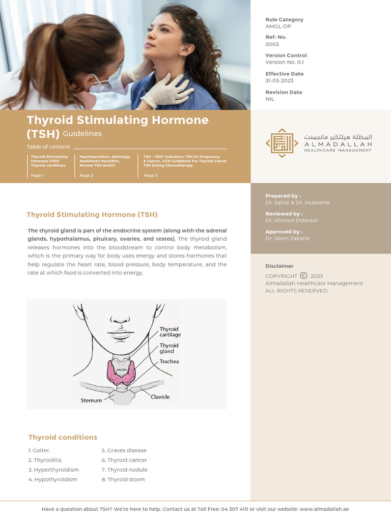TSH Guideline Copyrite 2300 07a292b757 | PDF | Thyroid | Hyperthyroidism