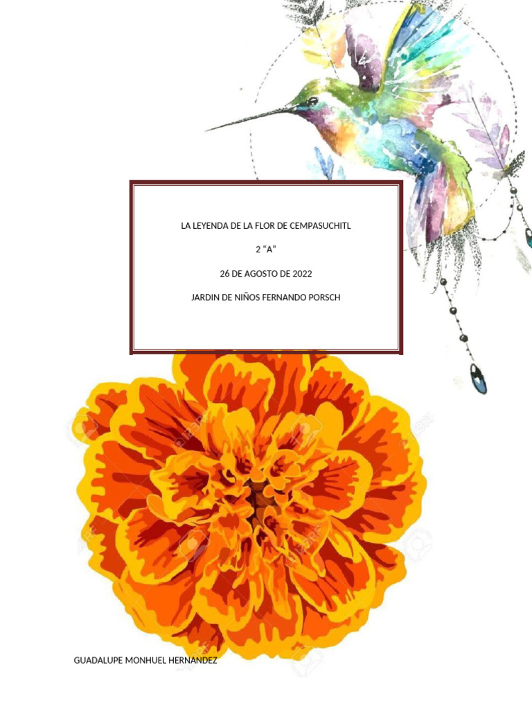 La Leyenda de La Flor de Cempasuchitl | PDF