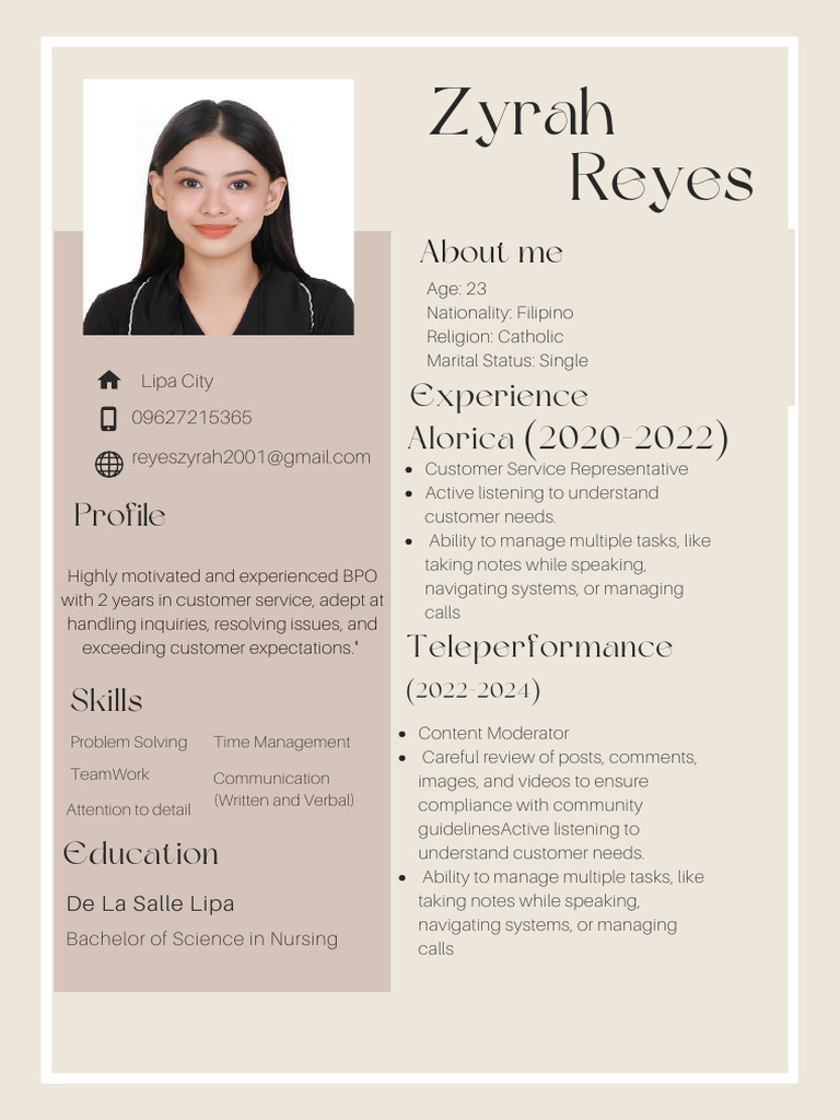 Clean Simple Creative Designer Resume Template | PDF
