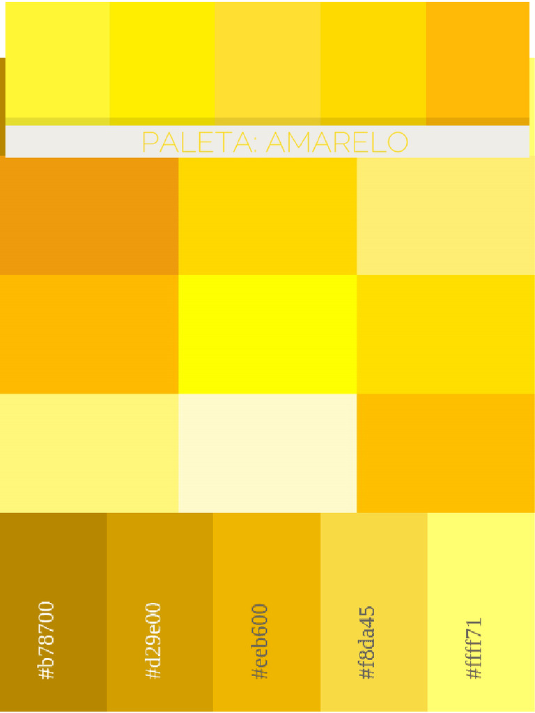 Paleta Cores Amarelo | PDF