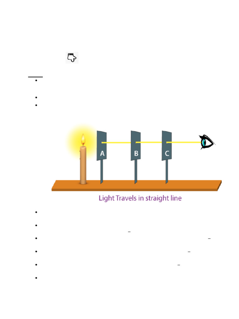 Class 6 Light, Shadow & Reflection Worksheet | PDF | Mirror | Shadow