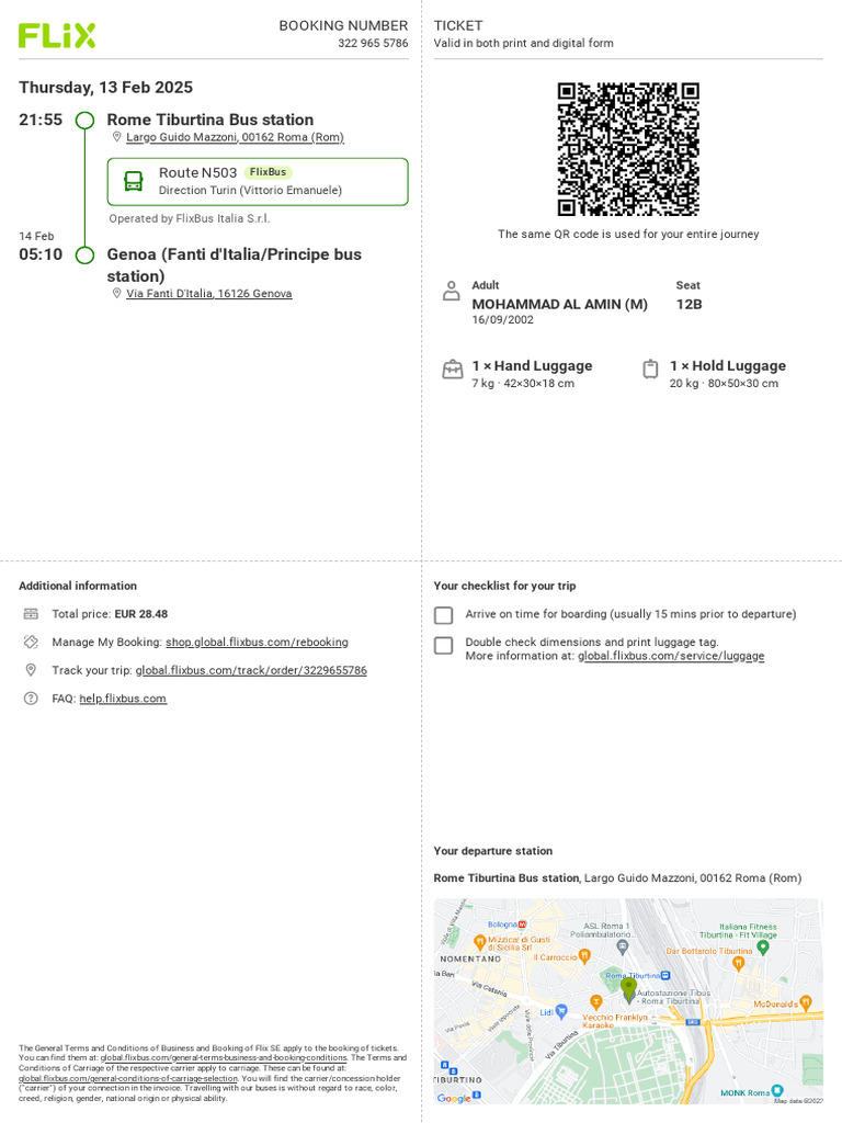 Omio Print Tickets 3229655786 | PDF | Bus Transport | Transport
