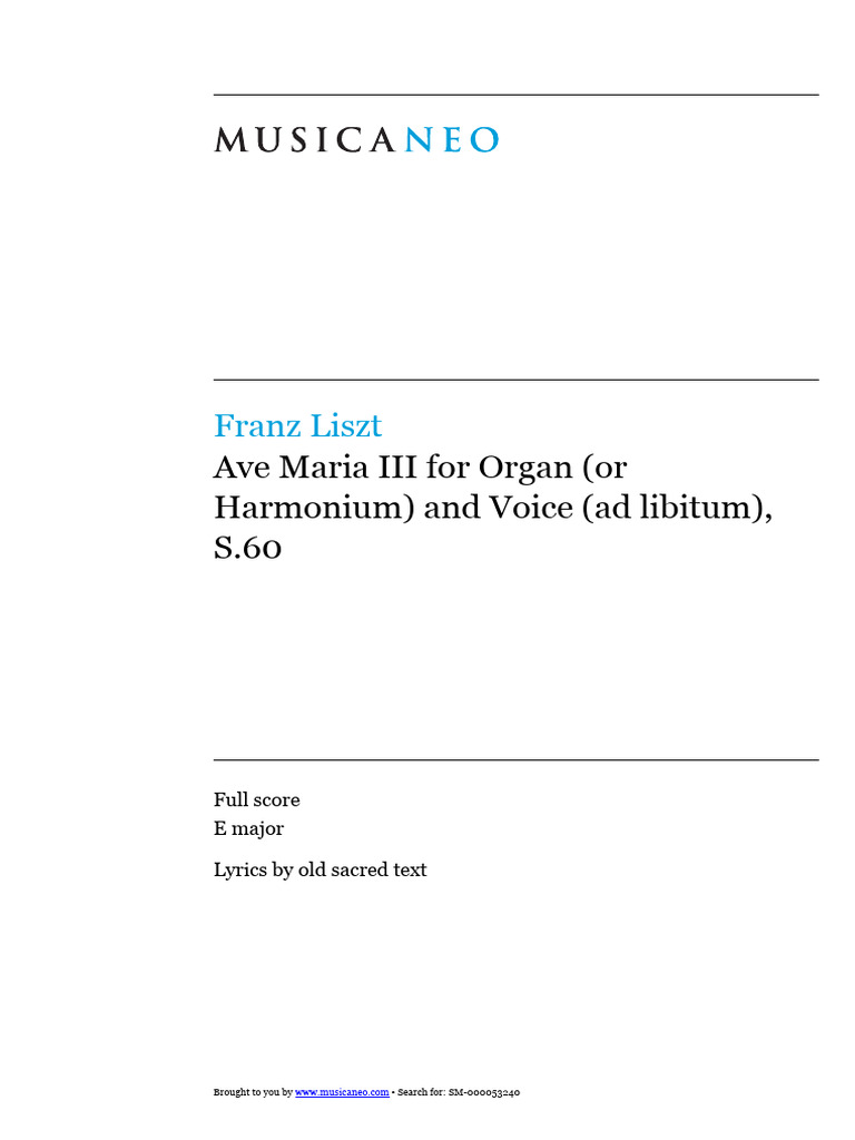 Ave Maria List | PDF