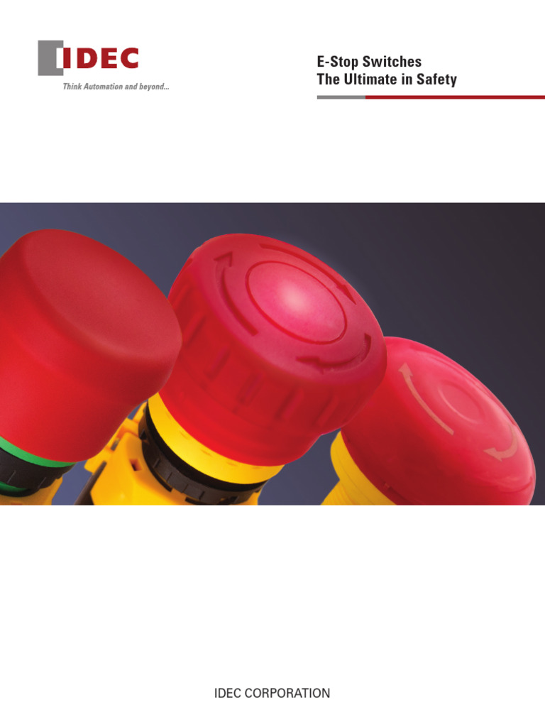 IDEC XA XW XN Series Sales Brochure | PDF | Switch | Safety