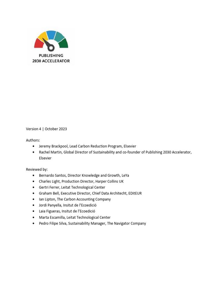 White Paper Carbon Emissions of A Print Book Methodology | PDF | Life Cycle Assessment | Paper
