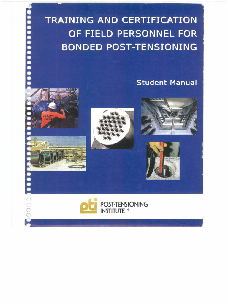 Livro - Train Ing and Certification of Field Personnel For Bond | PDF | Prestressed Concrete ...