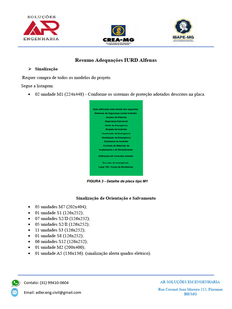Adequações IURD Alfenas | PDF