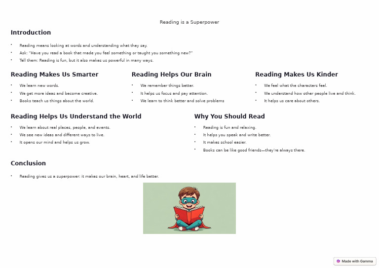 Reading is a Superpower (2) | PDF