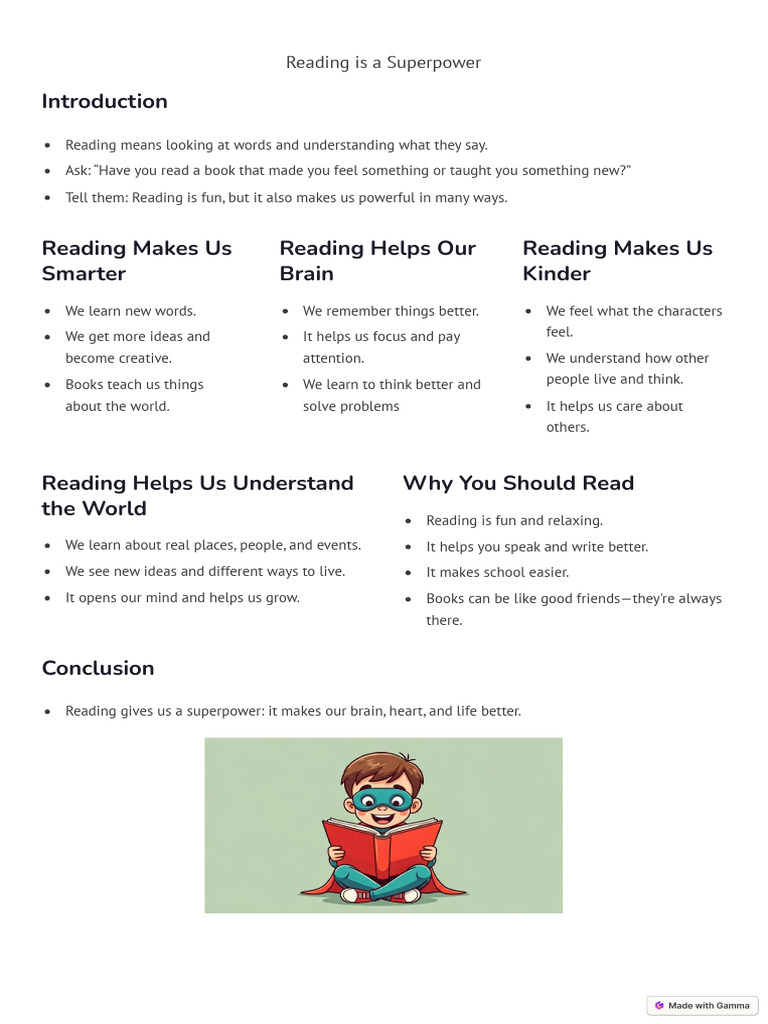 Reading Is A Superpower | PDF