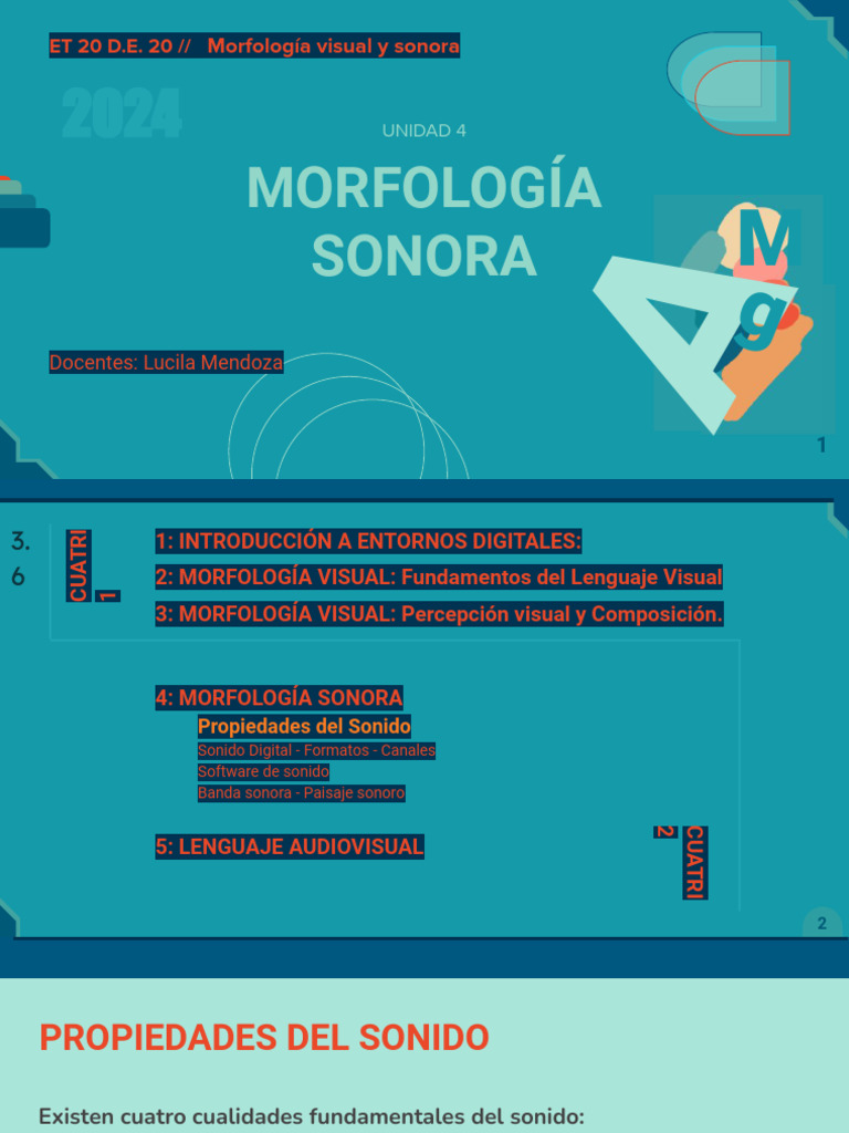 4.1 Morfolog-A Sonora 2024 | PDF | Sonido | Frecuencia
