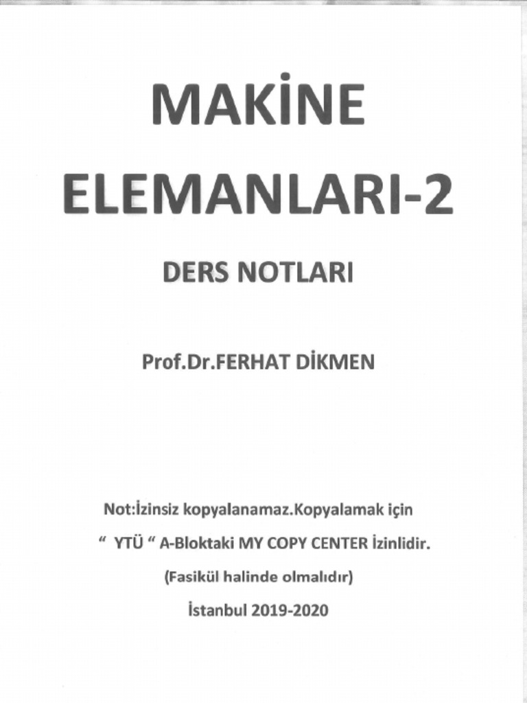 Mak - El 2 Ders Notu FD | PDF