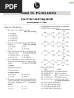Coordination Compounds - JEE MAIN 2024 Session 1 PYQs | PDF | Ion | Condensed Matter Physics