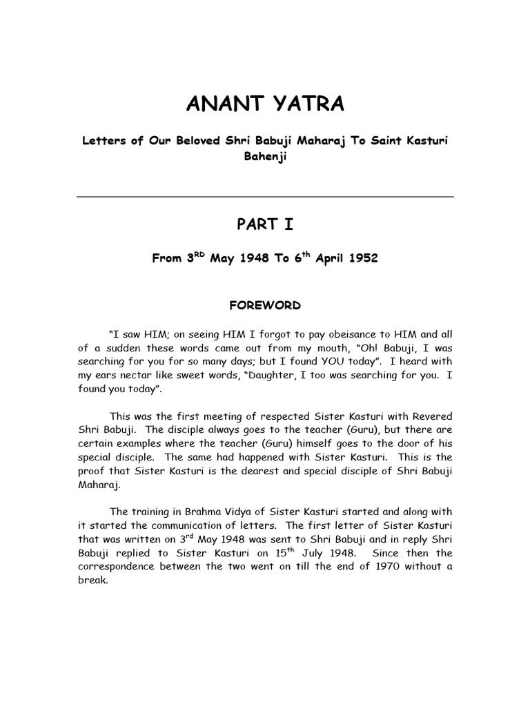 Anant Yatra Vol 1et 2 | PDF | Meditation | Love