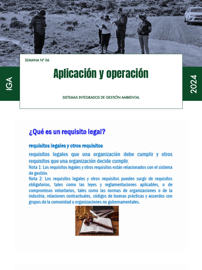 PPT6 - Aplicación y Operación | PDF | Evaluación del ciclo de vida