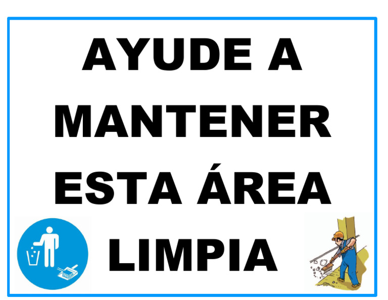 Ayude A Mantener Limpia El Área | PDF