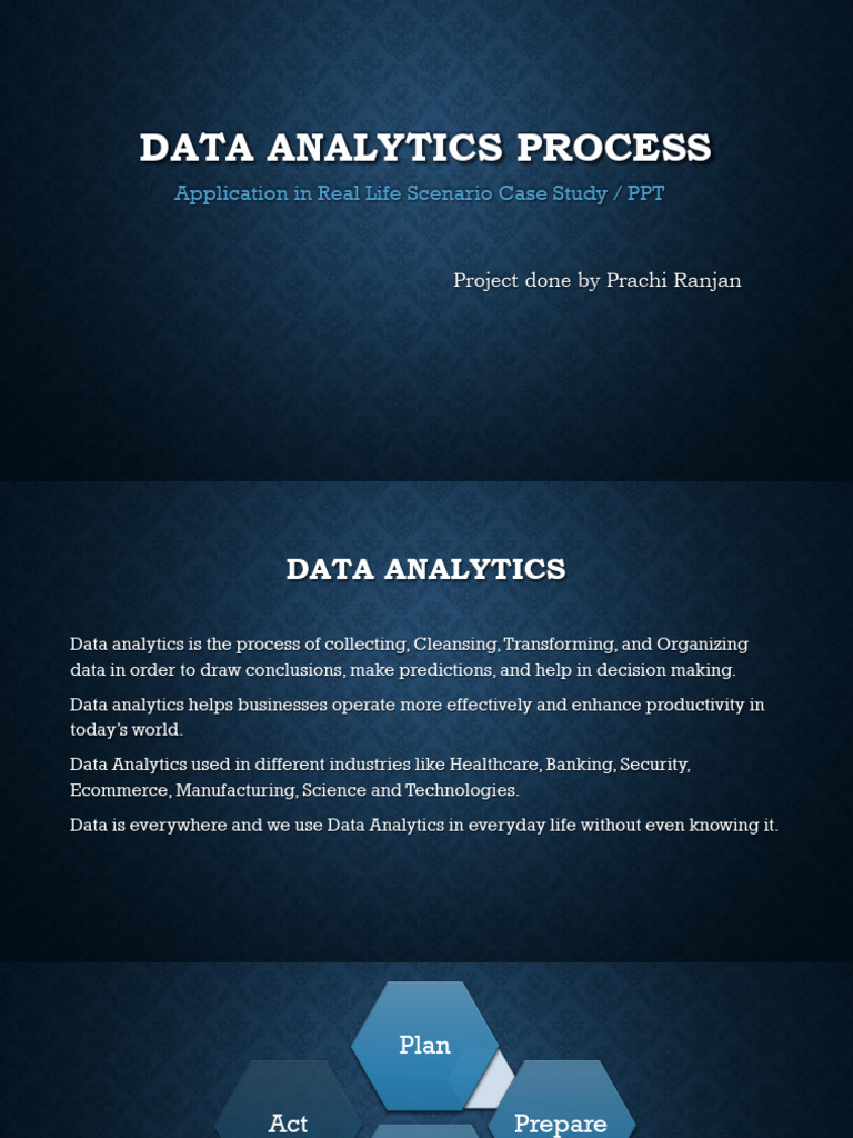 Data Analytics Process in Real Life Scenario Case Study | PDF | Analytics | Data Analysis