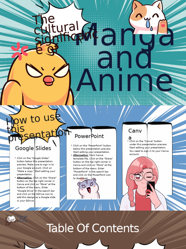 Green, Pink and Blue The Cultural Significance of Manga and Anime ...