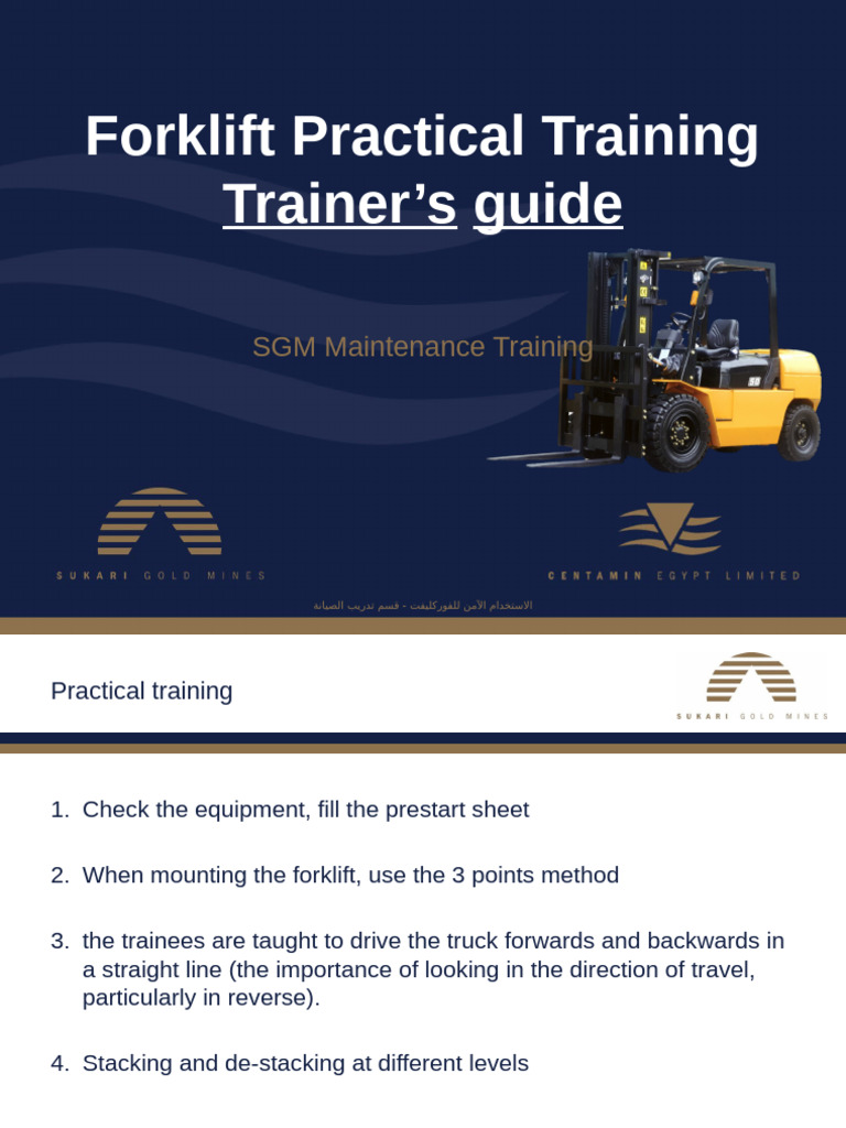 Forklift Safety Training Guide | PDF | Truck | Forklift