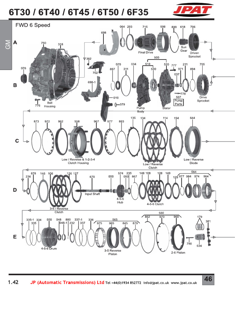 6T40 6T45 6F35 Catalog | PDF