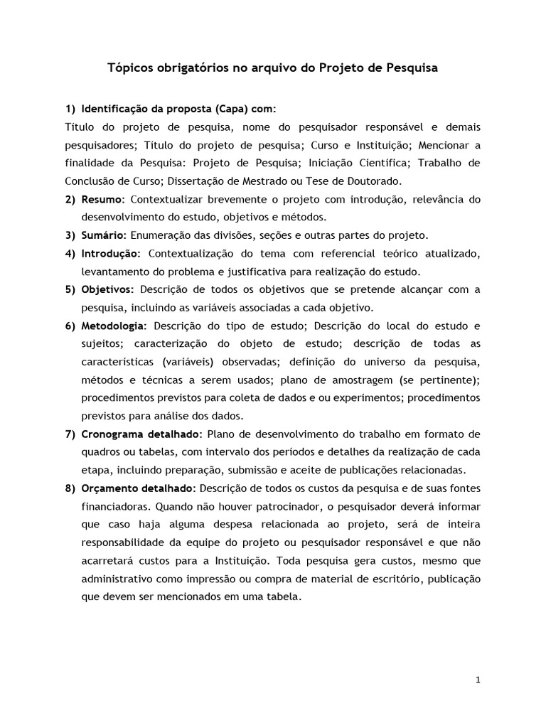 Modelo de Projeto e Pesquisa | PDF