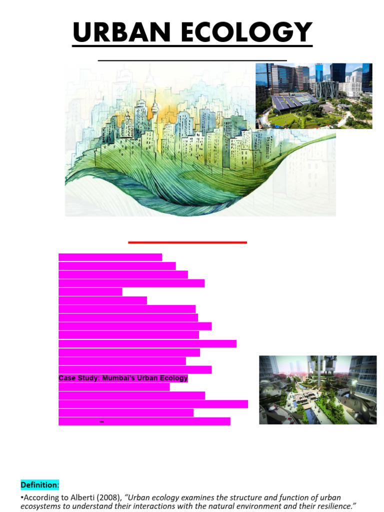 Urban Ecology | PDF | Ecology | Sustainability