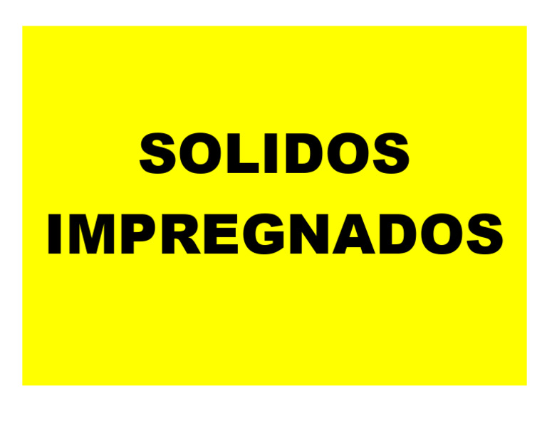 Sólidos Impregnados | PDF