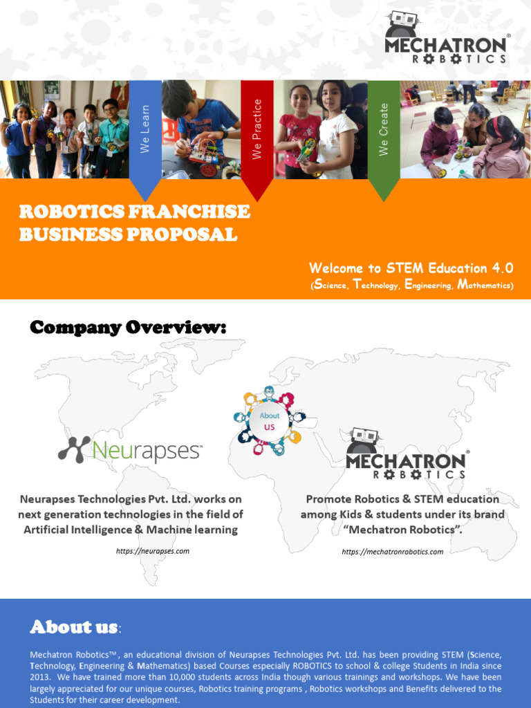 Mechatron Robotics Franchise Model | PDF | Electronic Circuits | Artificial Intelligence