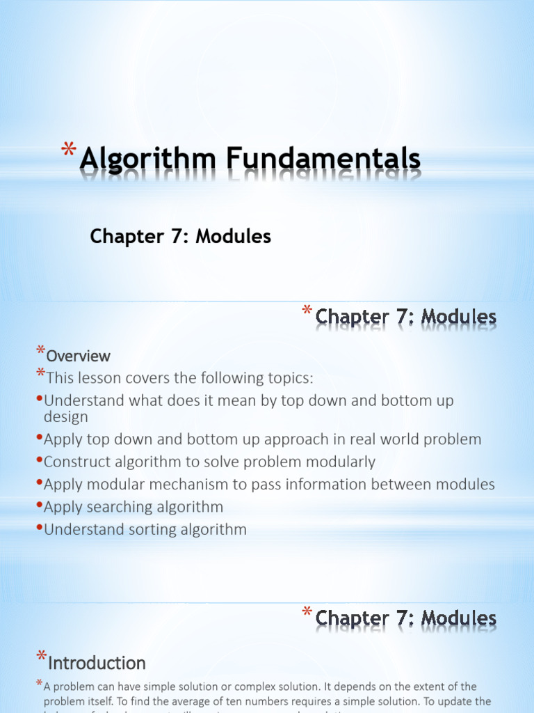 07 CSC415 Chapter 7 Modules | PDF | Parameter (Computer Programming) | Banks
