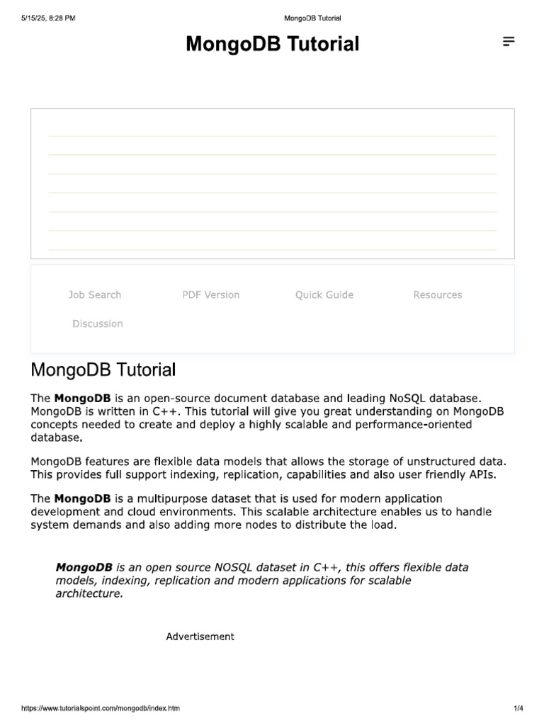 Mongo DB | PDF