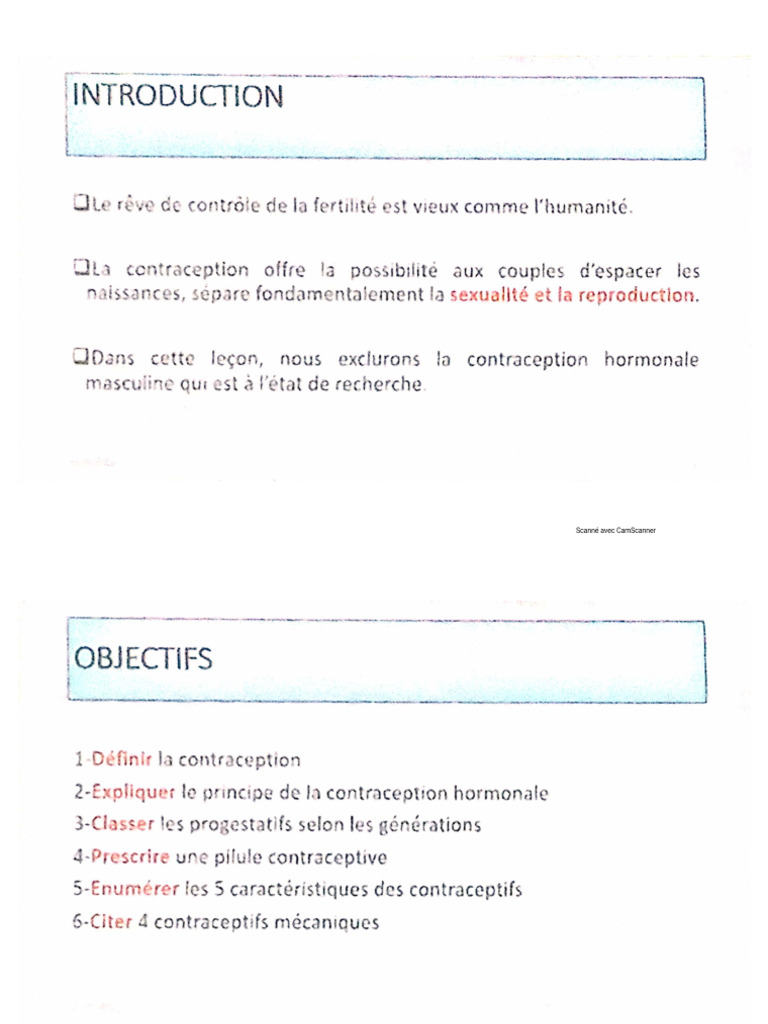 Contraception Hormonale Et Mécanique | PDF