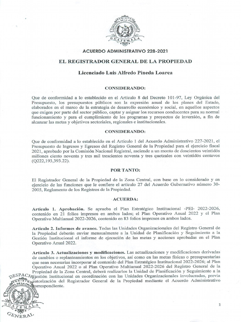 Plan - Estrategico RGP | PDF
