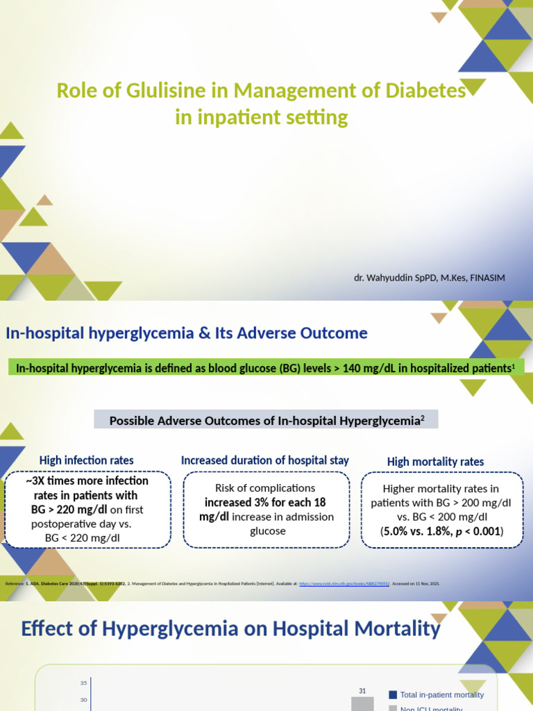 (RTD Inpatient) Role of Glulisine in Management of Diabetes in ...