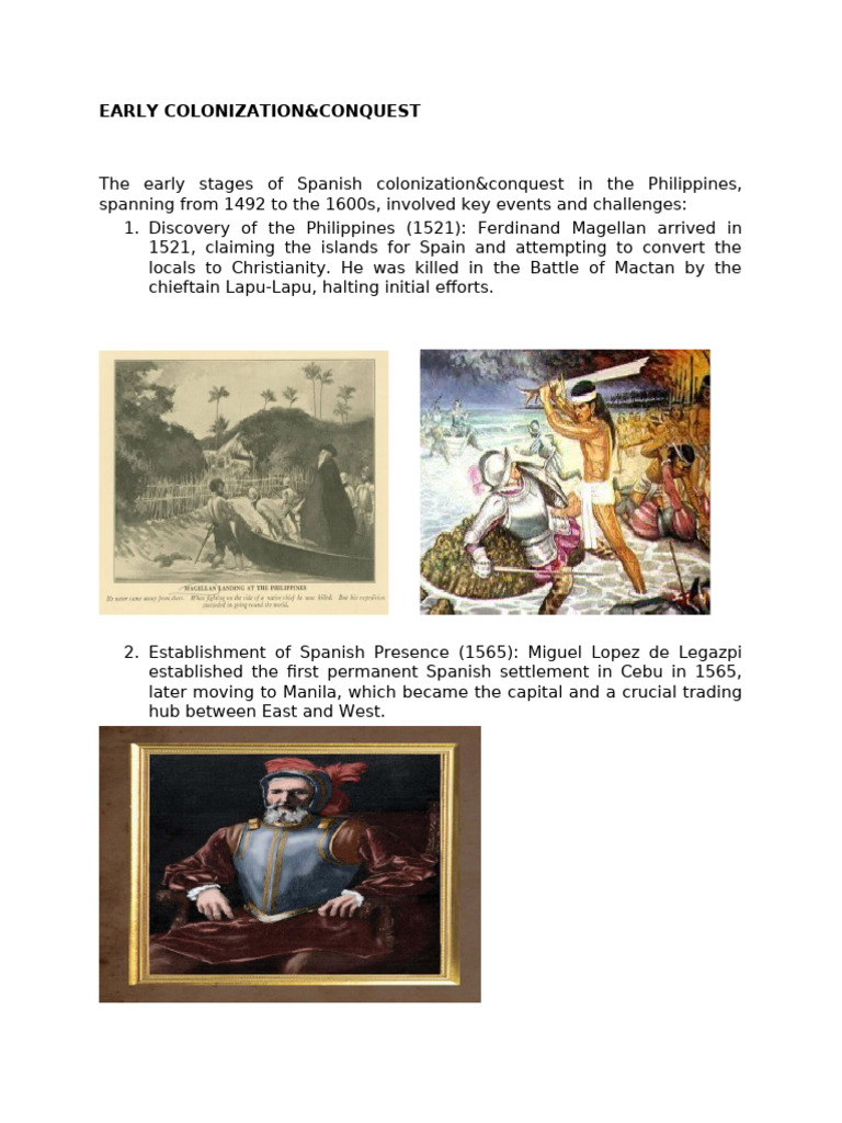 Early Colonization&Conquest | PDF