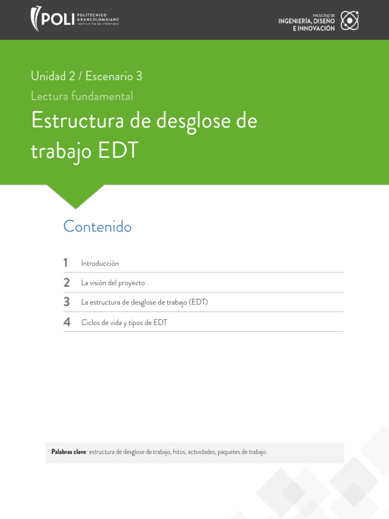 Estructura de Desglose de Trabajo en Proyectos | PDF | Presupuesto ...