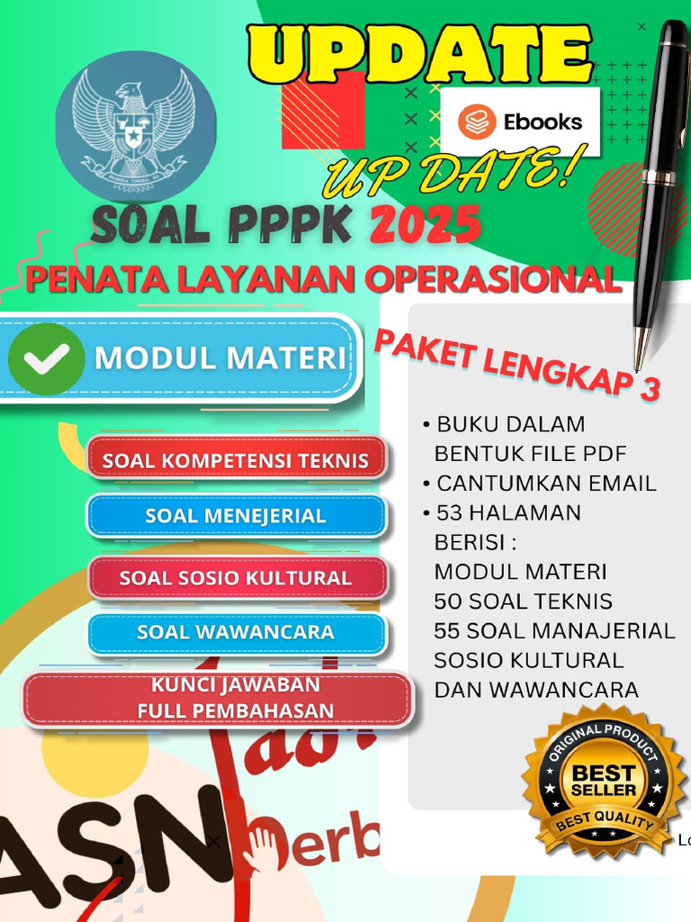 Paket Lengkap 3 Soal Penata Layanan Operasional | PDF