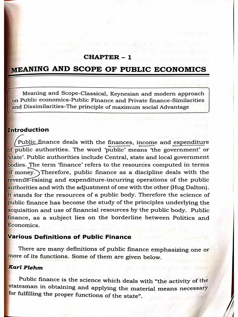 Public Economics Notes | PDF