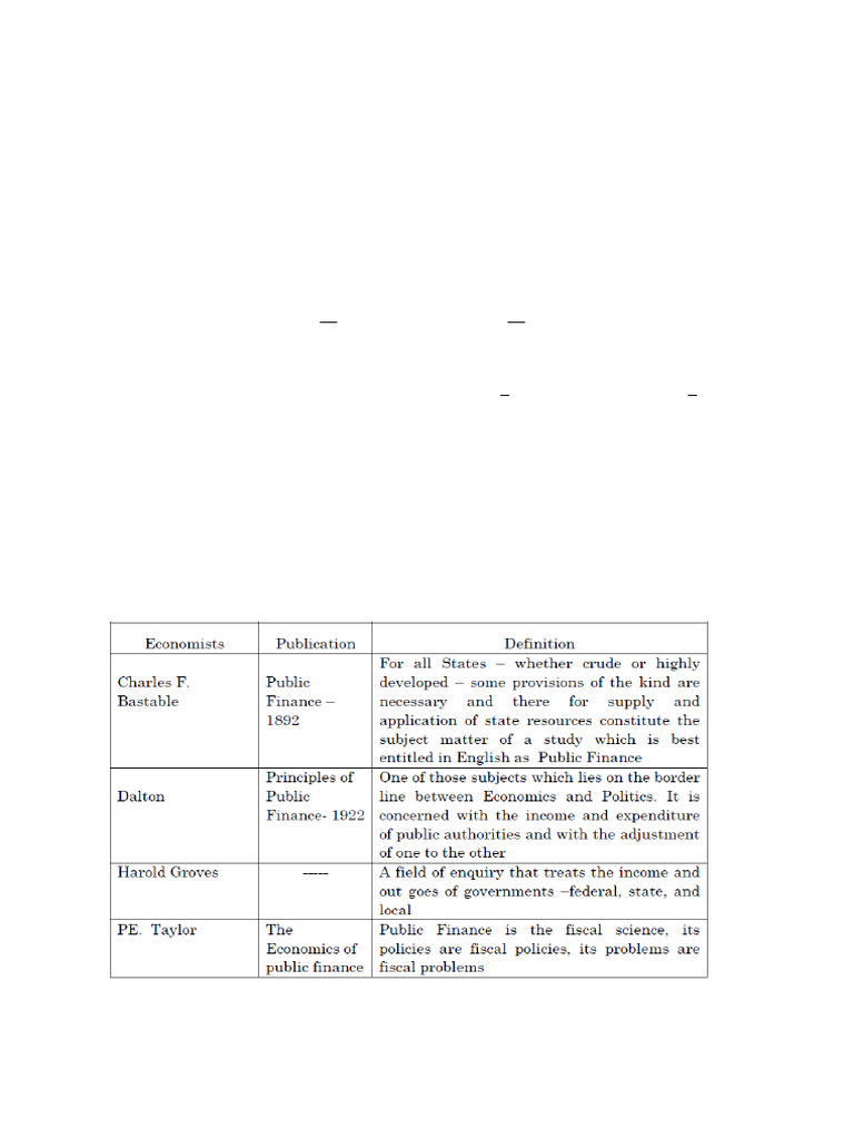 Overview of Public Finance Scope | PDF | Public Finance | Government ...