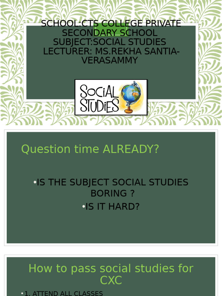 CXC Social Studies Family Dynamics Guide | PDF | Family | Marriage