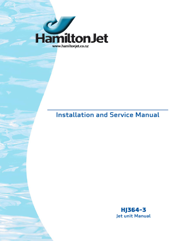 HJ364-3 Jet Unit Manual R1A9 | PDF | Marine Propulsion | Jet Engine