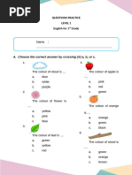 Coloring Worksheet Grade 1 | PDF