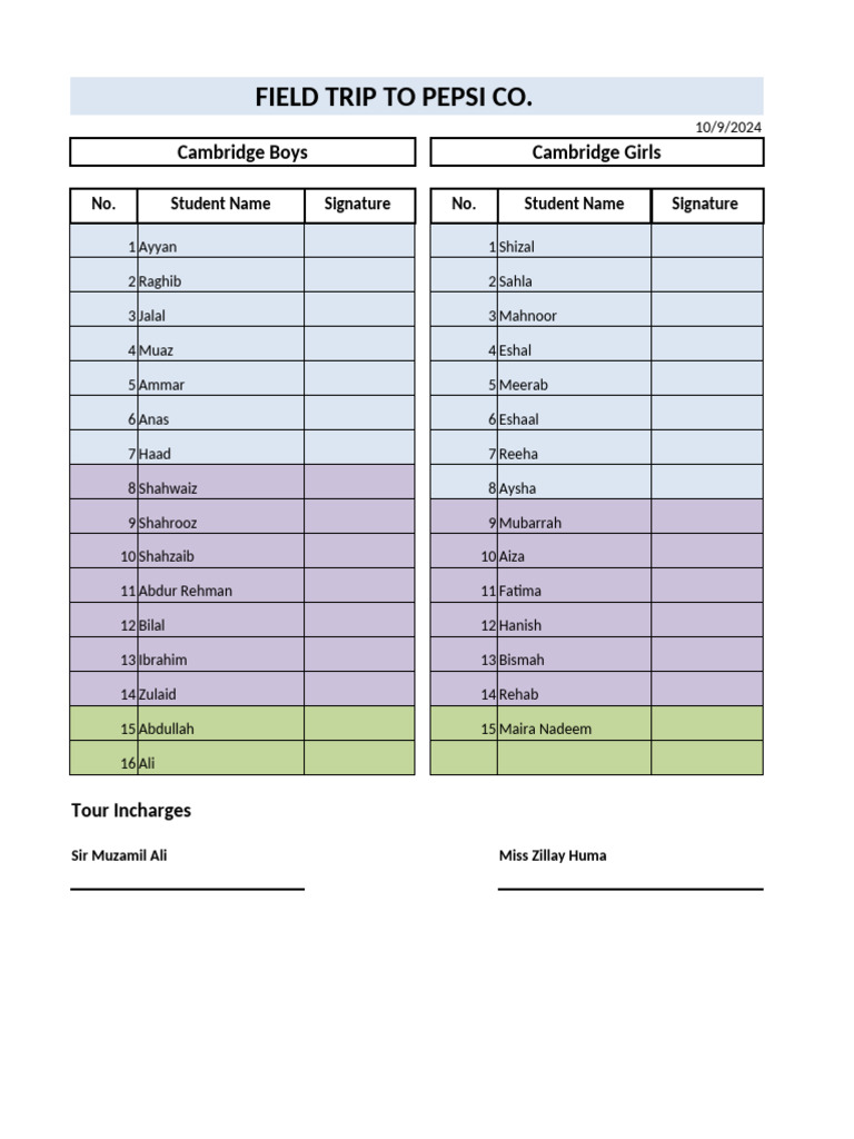 Pepsi Cola Tour | PDF